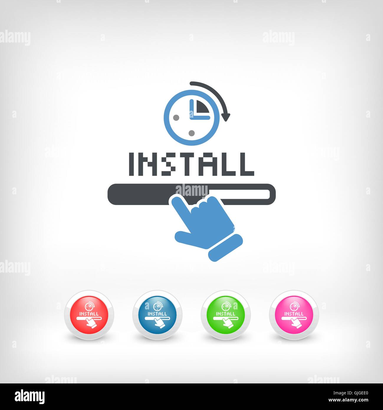 Application upgrade icon concept Stock Vector Images - Alamy