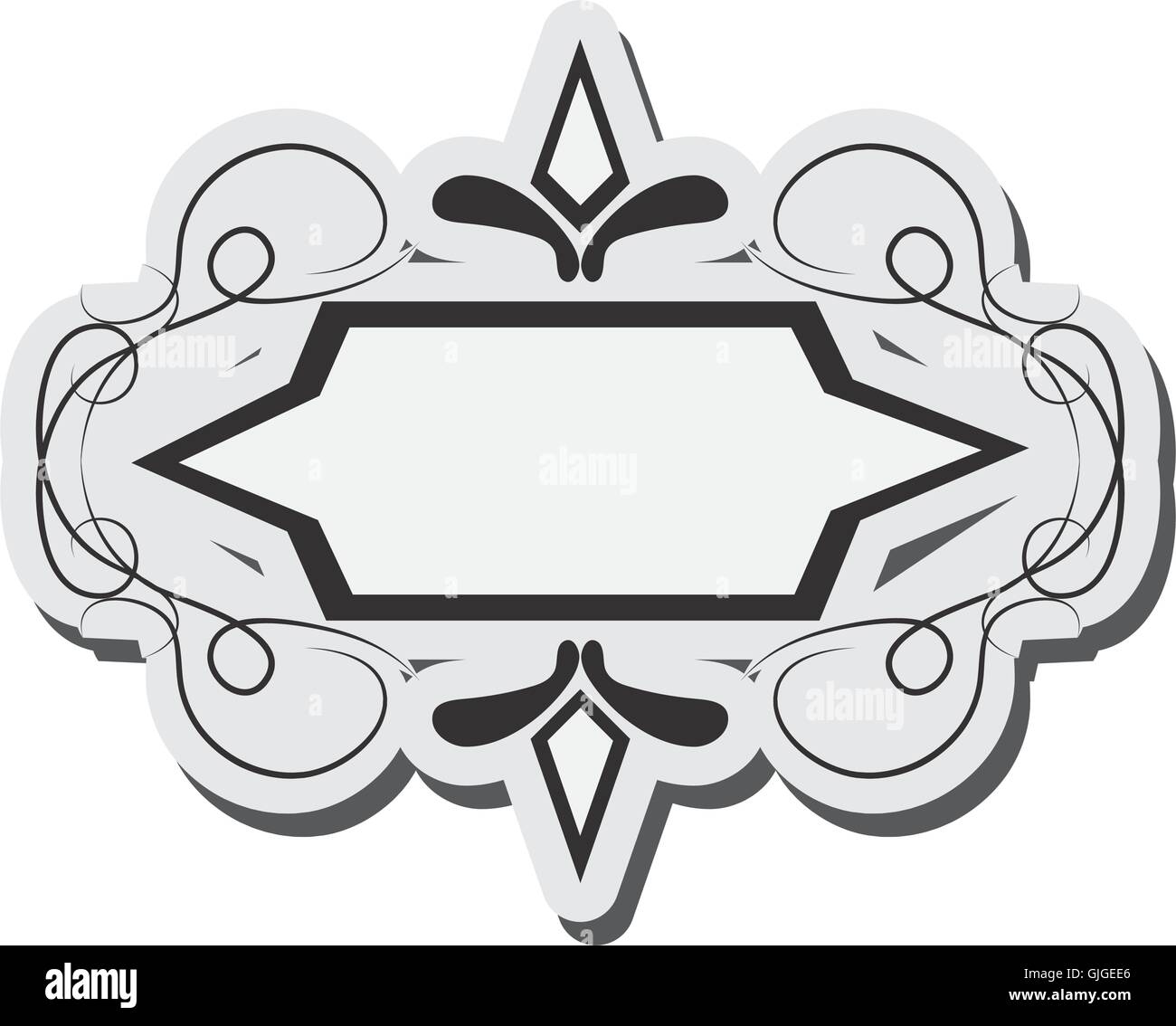 angular vintage frame icon Stock Vector Image & Art - Alamy