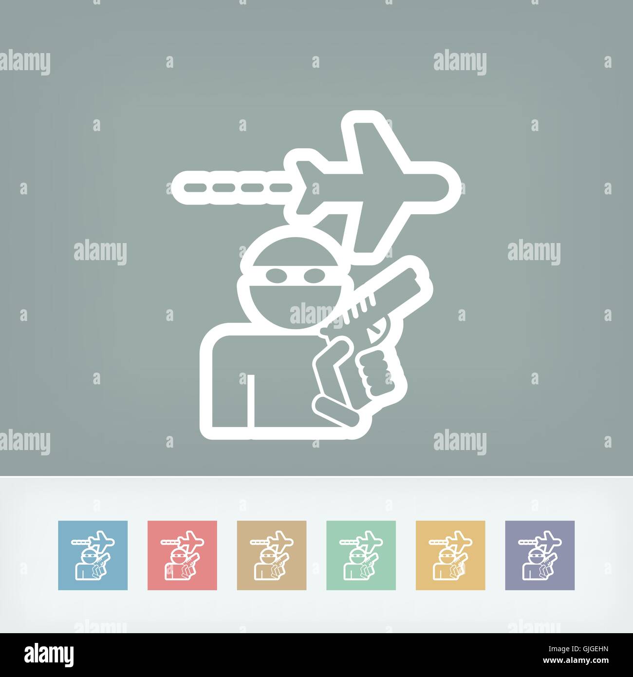 Airplane hijacking Stock Vector Images - Alamy