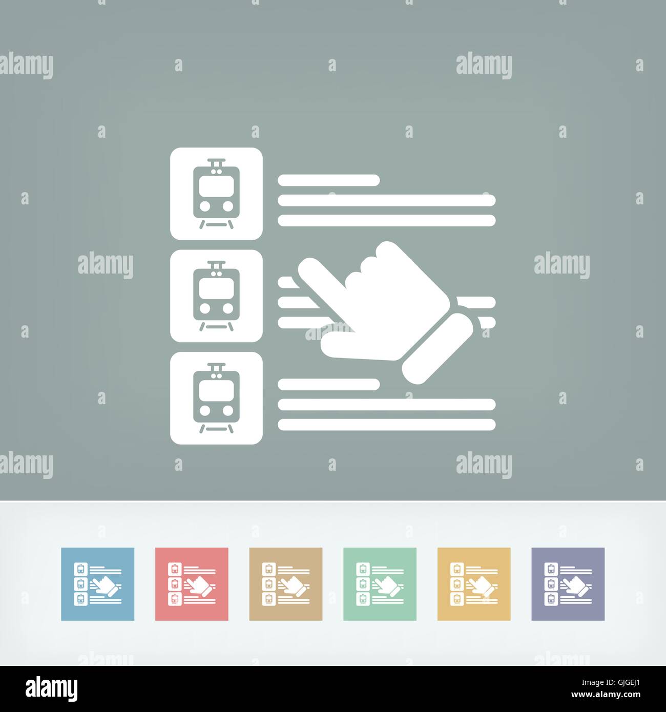 Train ticket booking Stock Vector Image & Art - Alamy