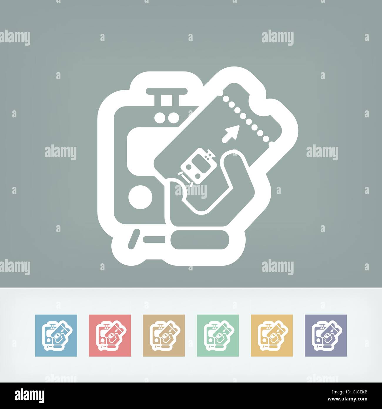 Train ticket icon Stock Vector Image & Art - Alamy