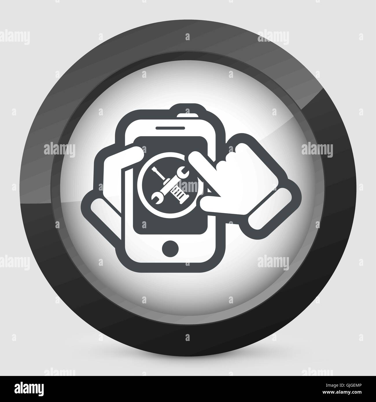 Smartphone setting icon Stock Vector Image & Art - Alamy
