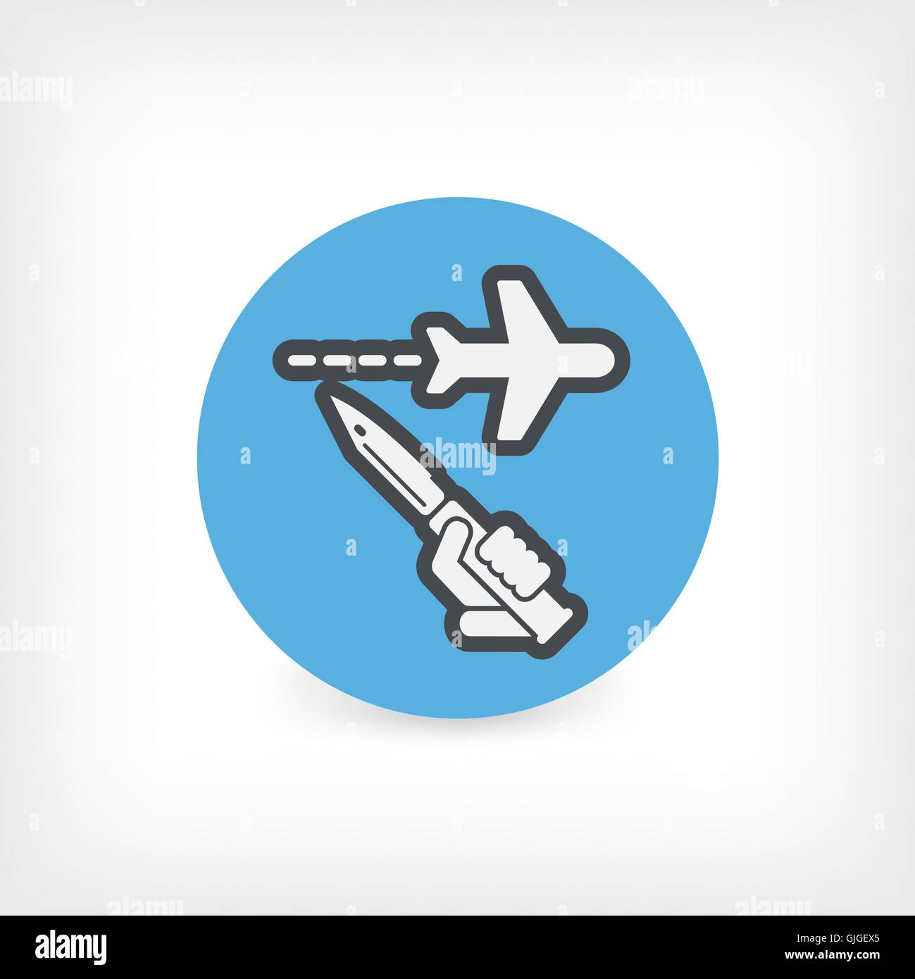 Plane hijacking Stock Vector Images - Alamy