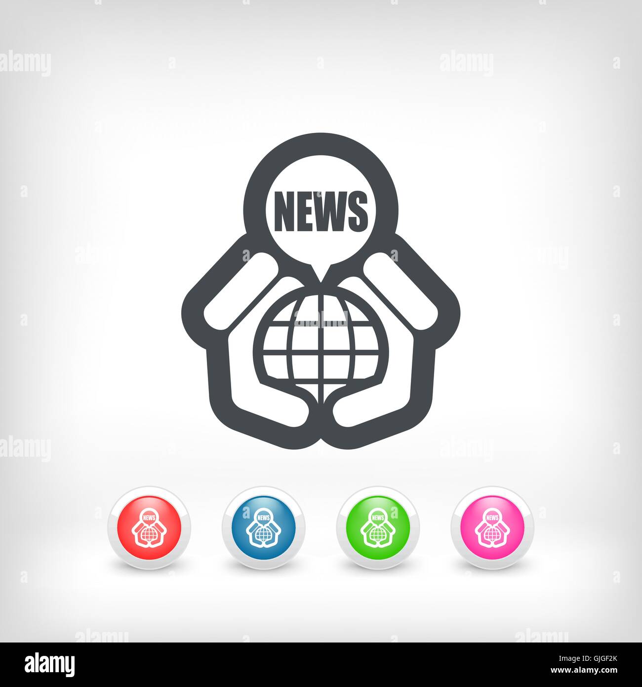 News social Stock Vector Images - Alamy