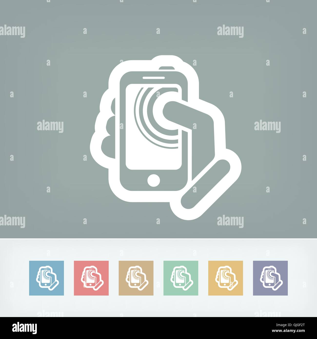 Smartphone touchscreen icon Stock Vector Image & Art - Alamy