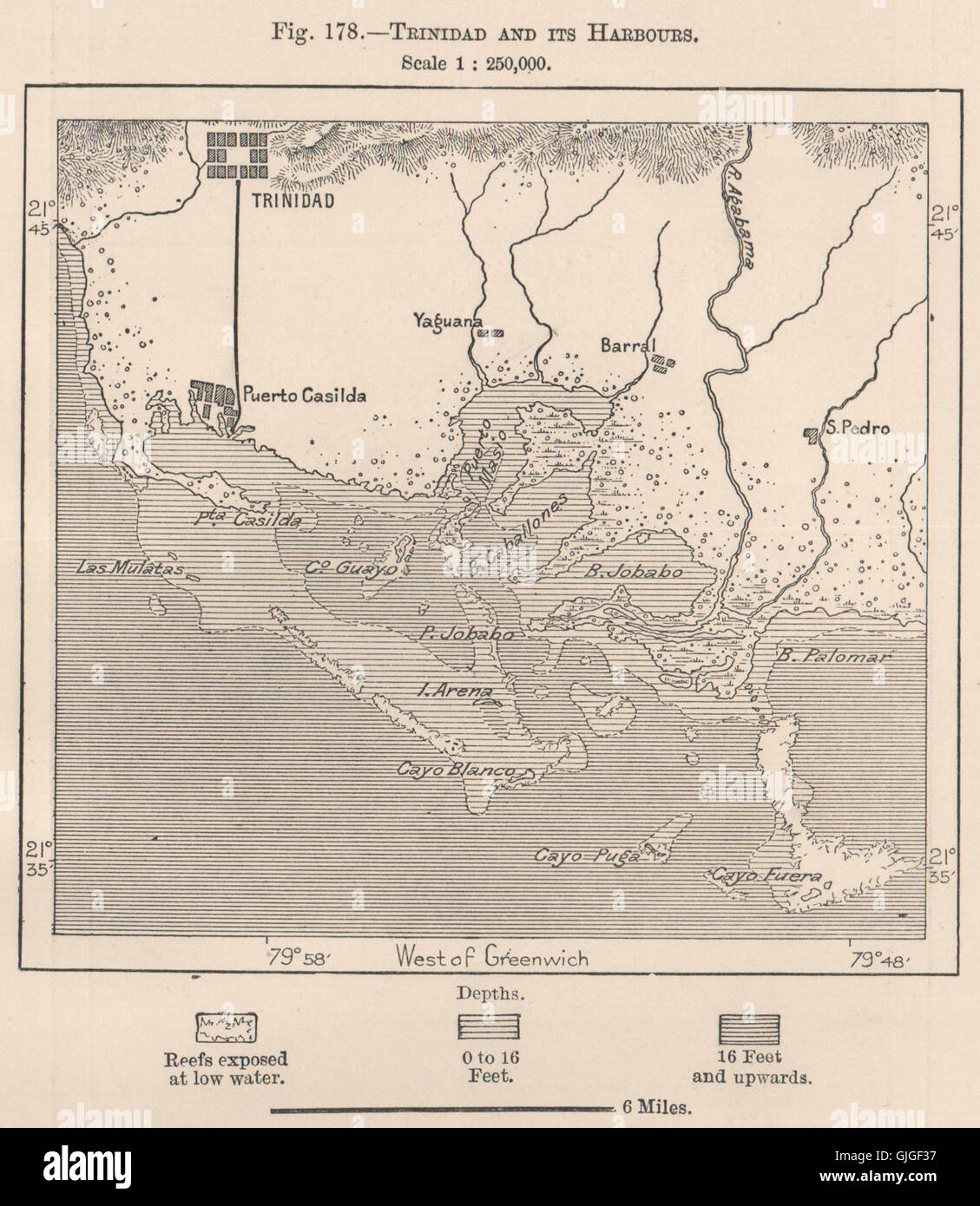 Map of trinidad 19th century hi-res stock photography and images - Alamy