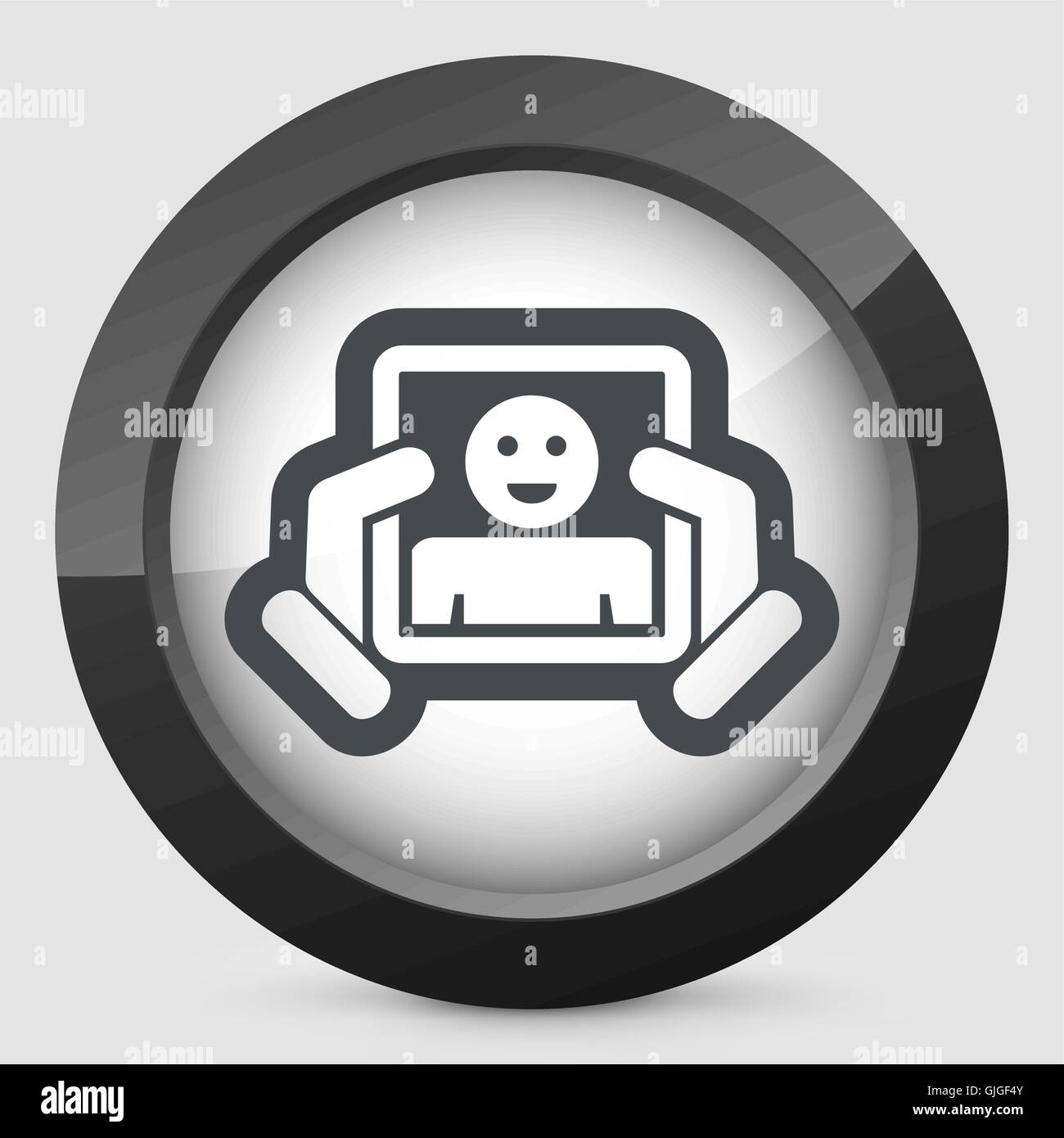 Look in the mirror icon Stock Vector Image & Art - Alamy