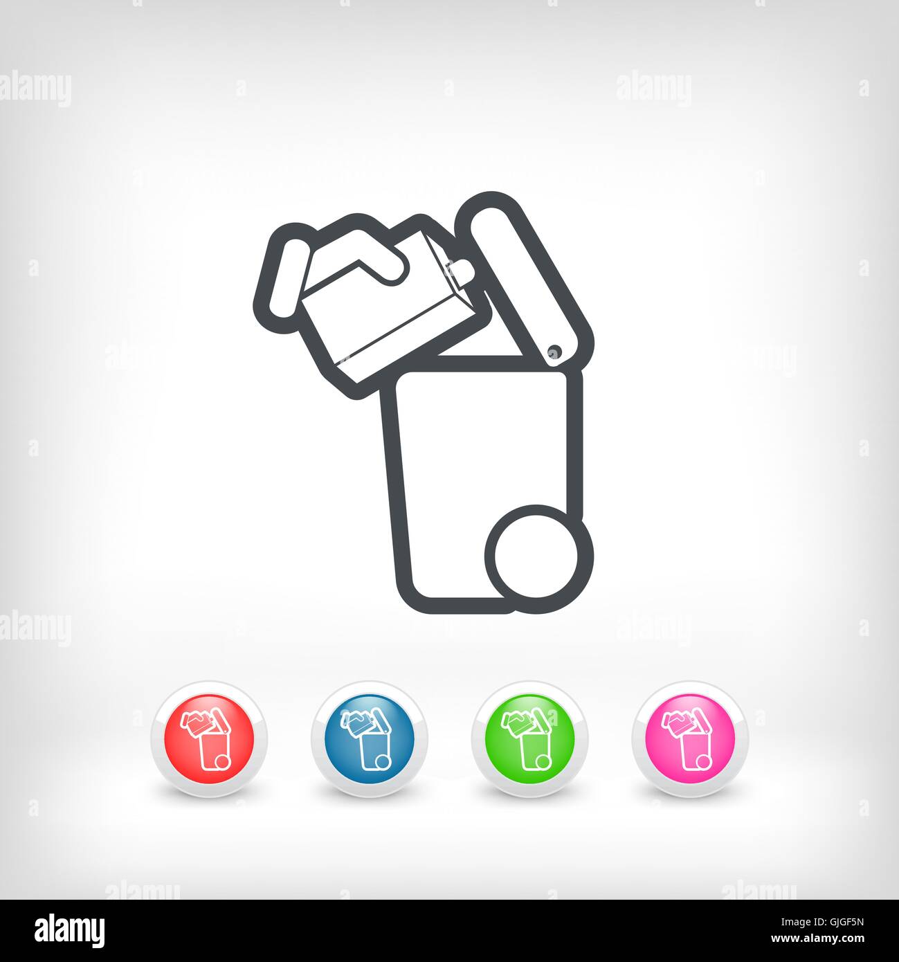 Separate waste collection icon Stock Vector Image & Art - Alamy