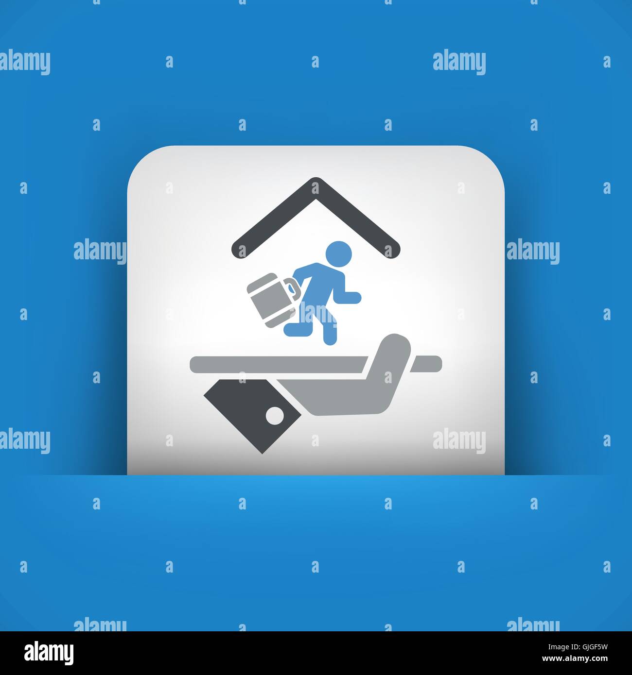 Hotel icon. Arrival/departure Stock Vector Image & Art - Alamy