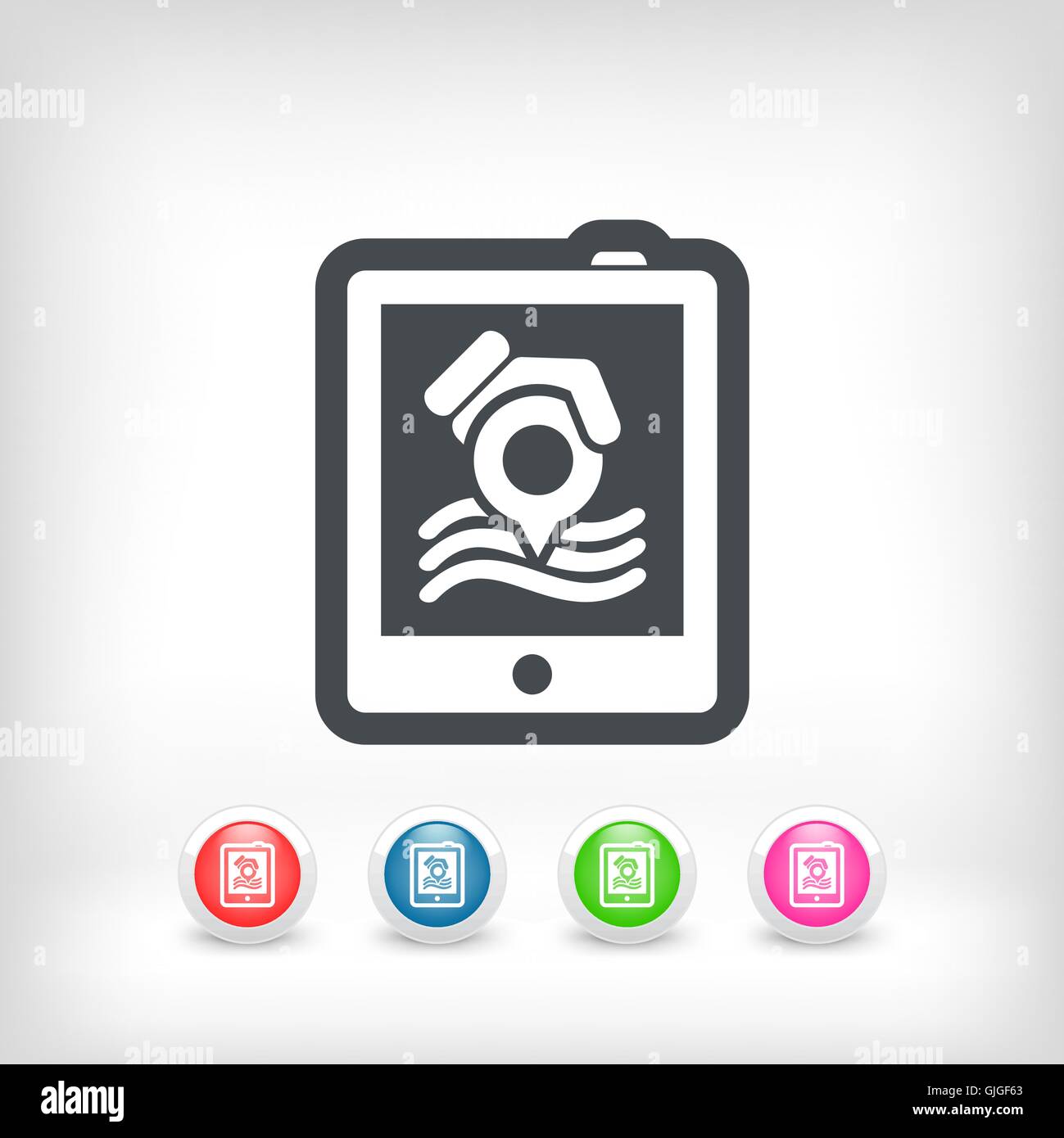 Sea map pointer Stock Vector Image & Art - Alamy