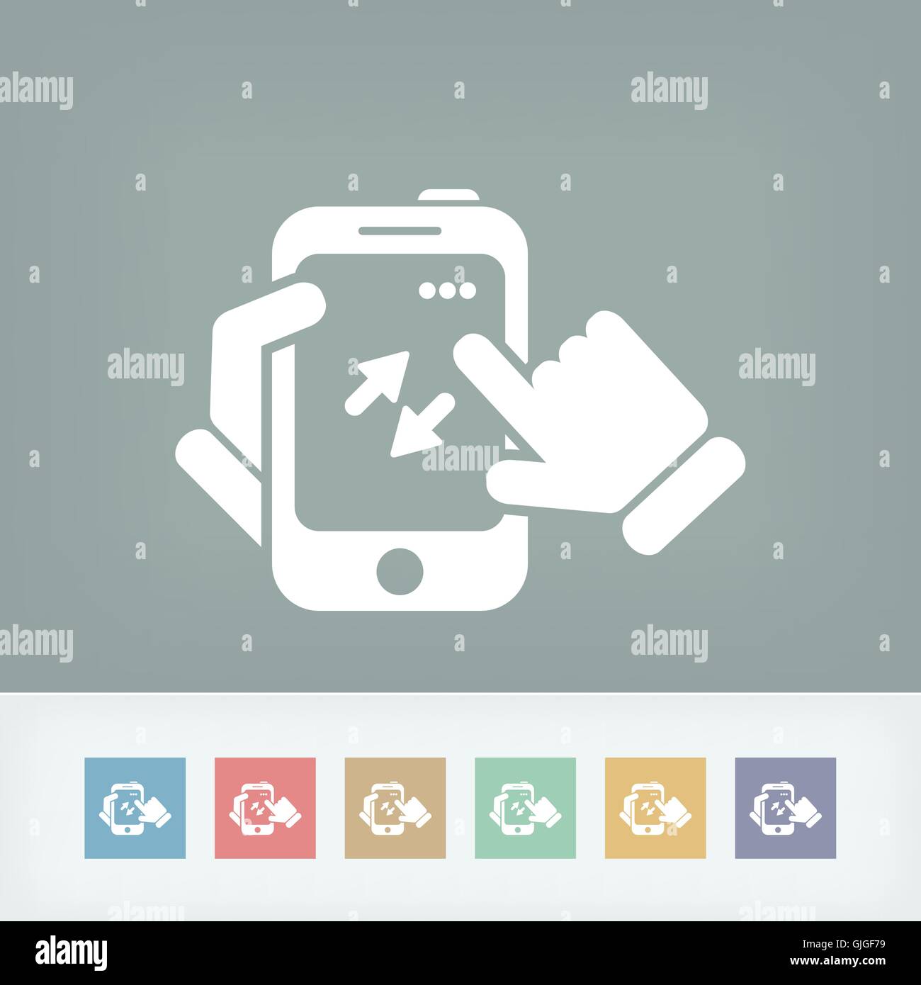 Smartphone icon. File transfer Stock Vector Image & Art - Alamy