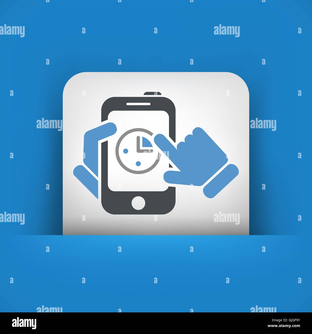 Smartphone clock hi-res stock photography and images - Alamy