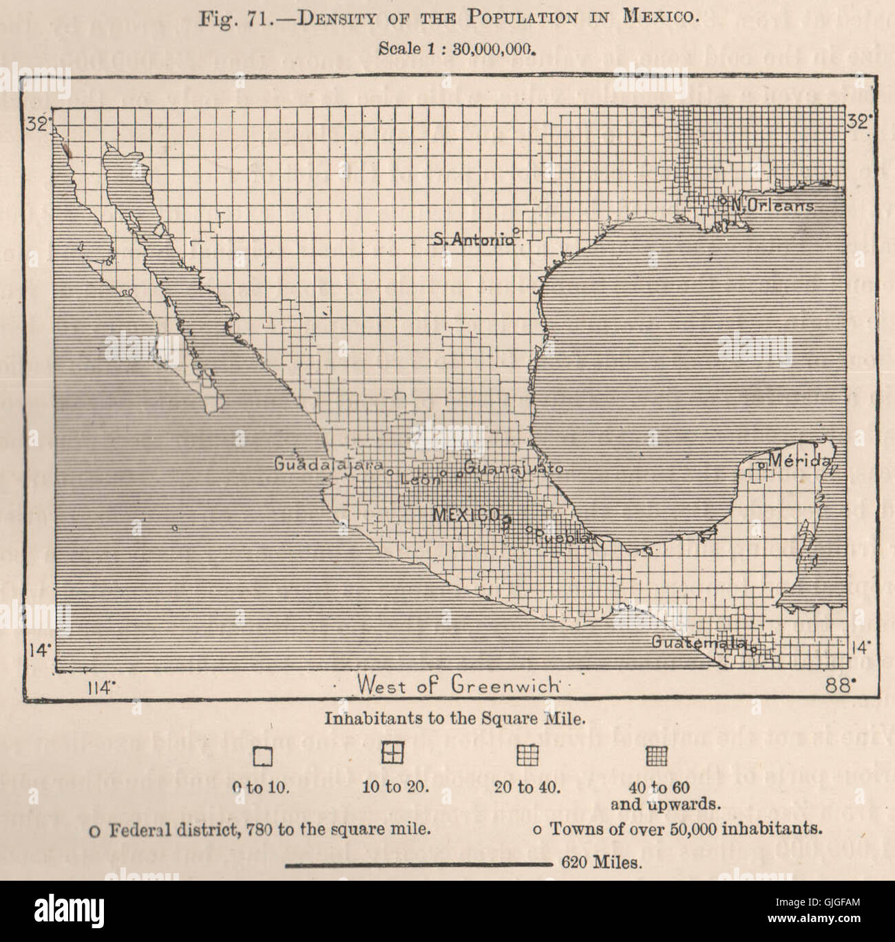 Population density map hi-res stock photography and images - Alamy