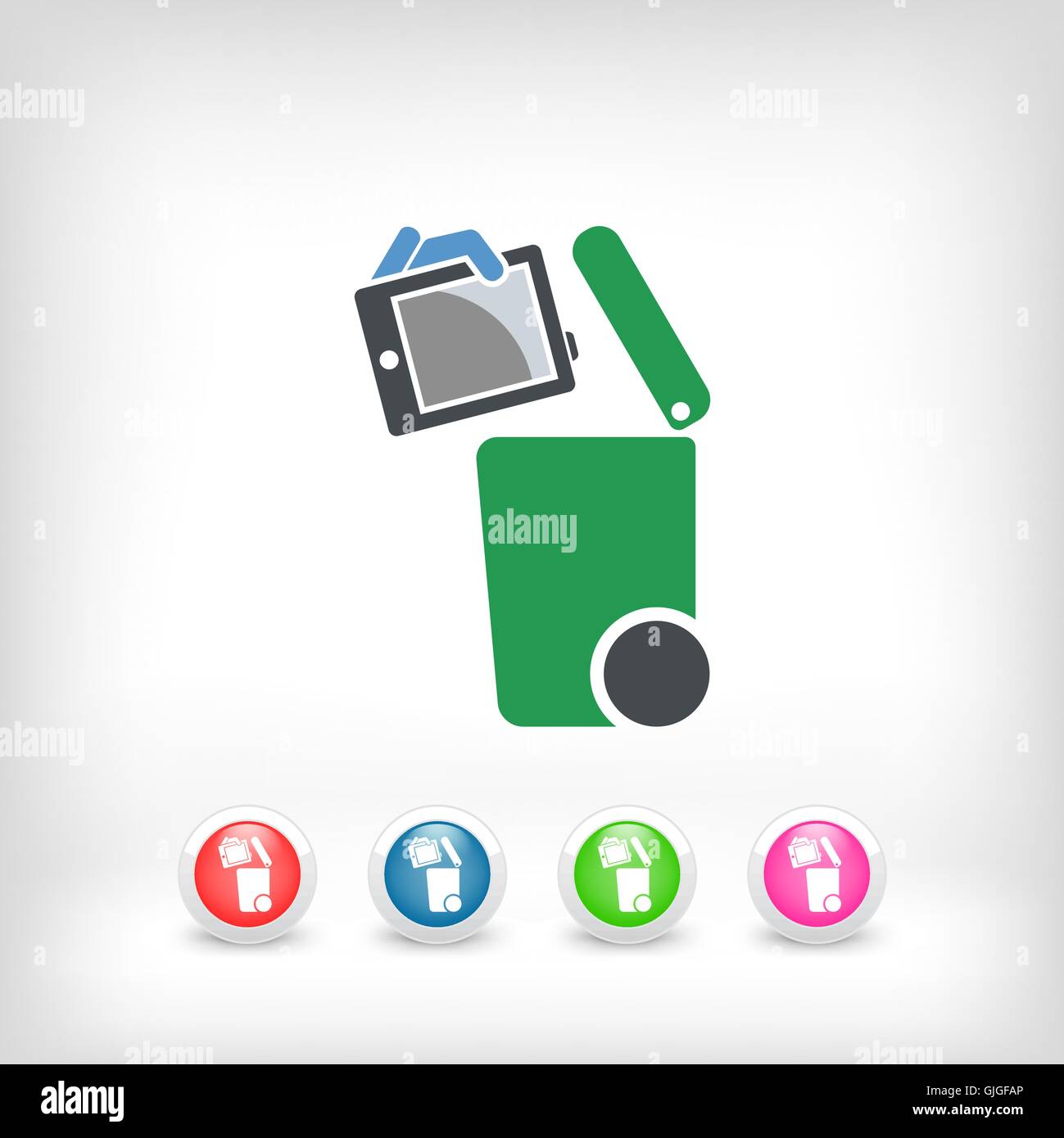 Recycling computers Stock Vector Images - Alamy