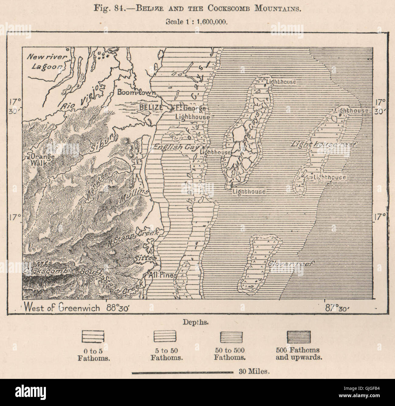 Belize Map Of Mountains