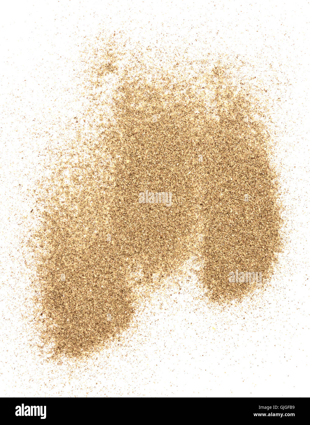 pile of sand isolated on white background Stock Photo - Alamy