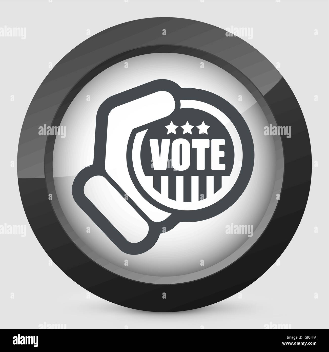 Hand mark vote ballot Stock Vector Images - Alamy