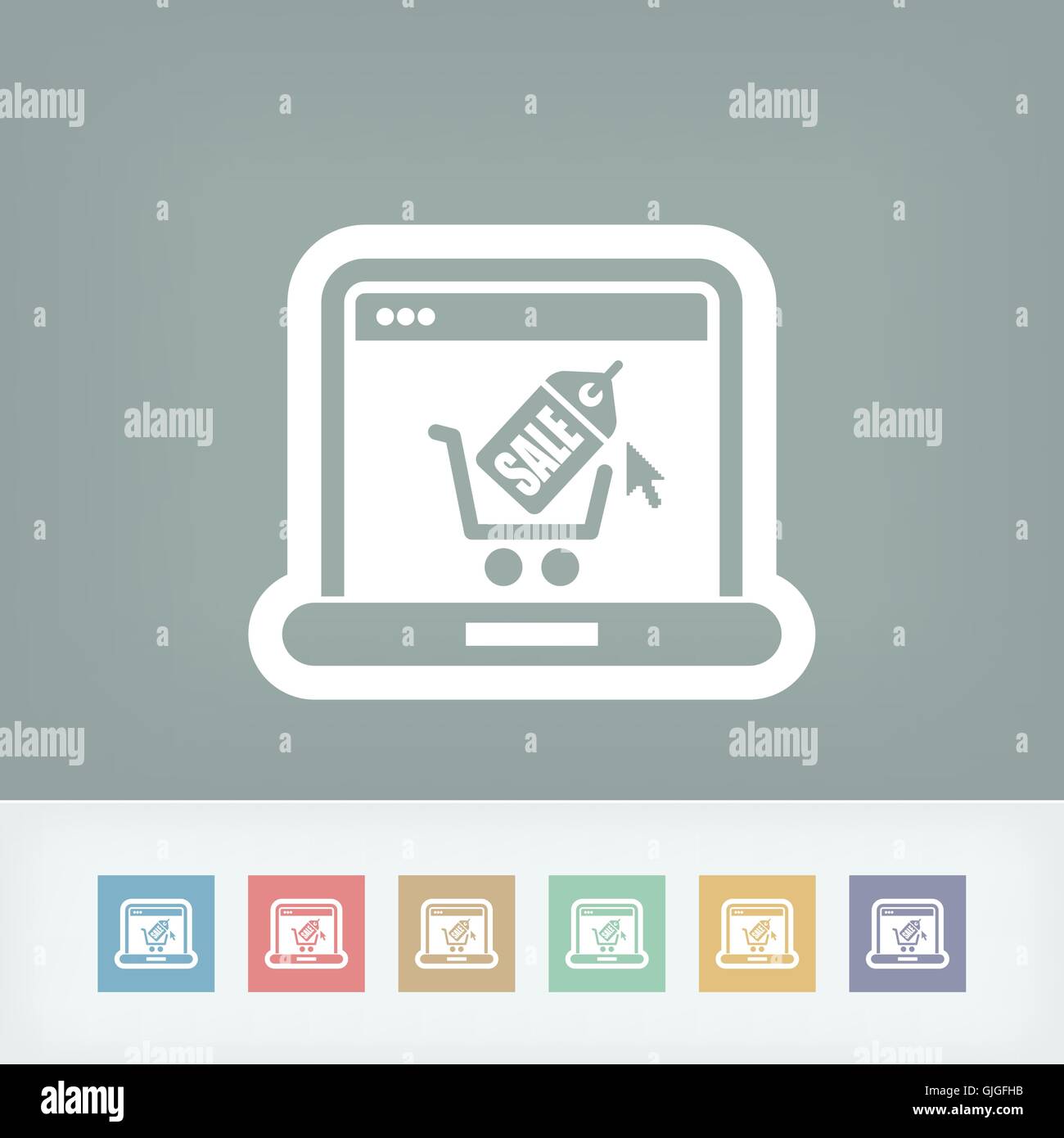 Buy online icon Stock Vector Image & Art - Alamy