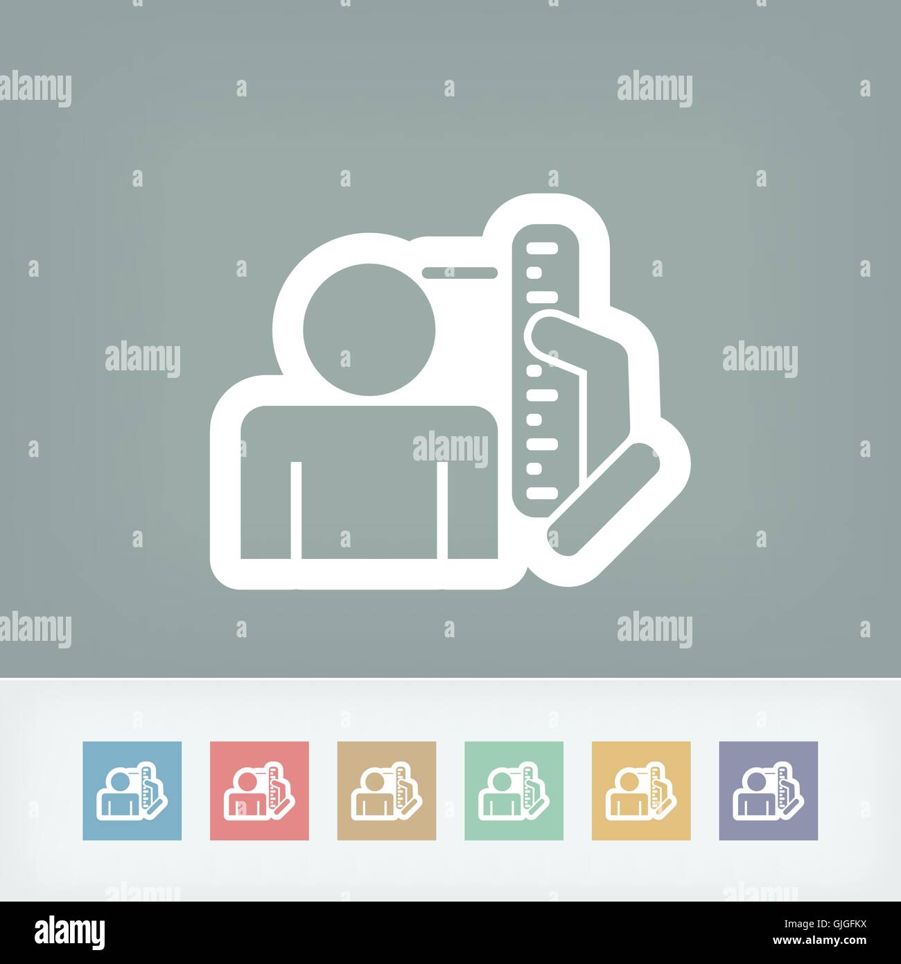Measure height of person Stock Vector Image & Art - Alamy