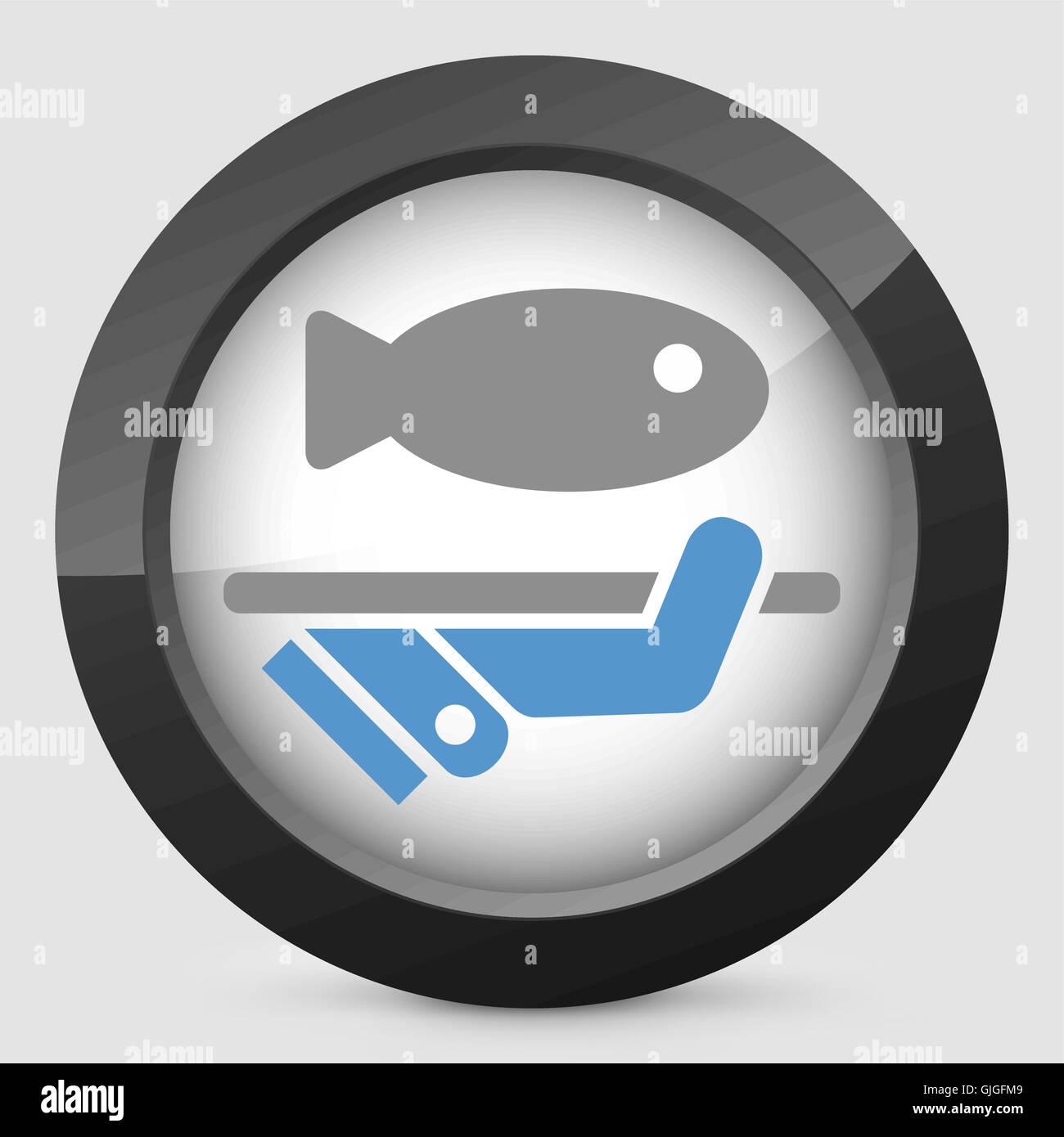 Fish plate icon Stock Vector Images - Alamy