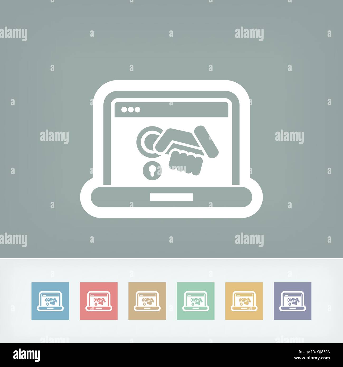 Computer privacy concept icon Stock Vector Image & Art - Alamy