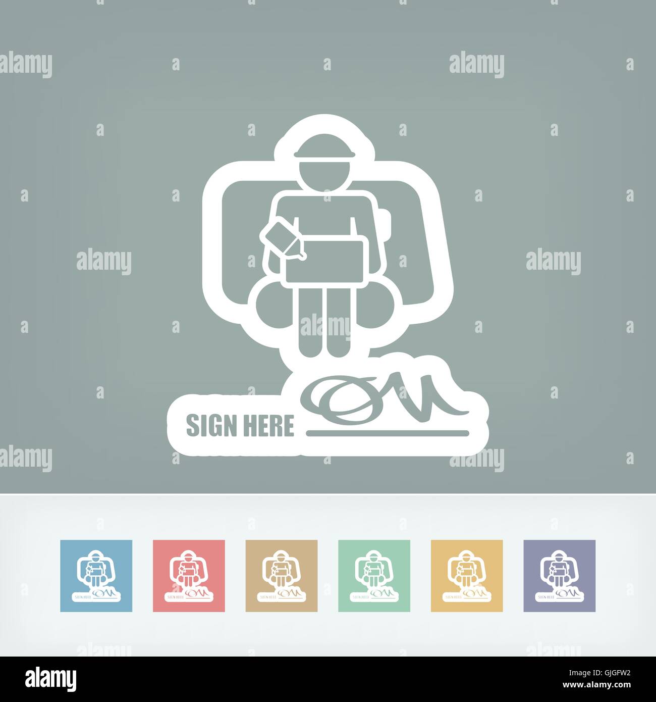 Delivery document sign Stock Vector Image & Art - Alamy