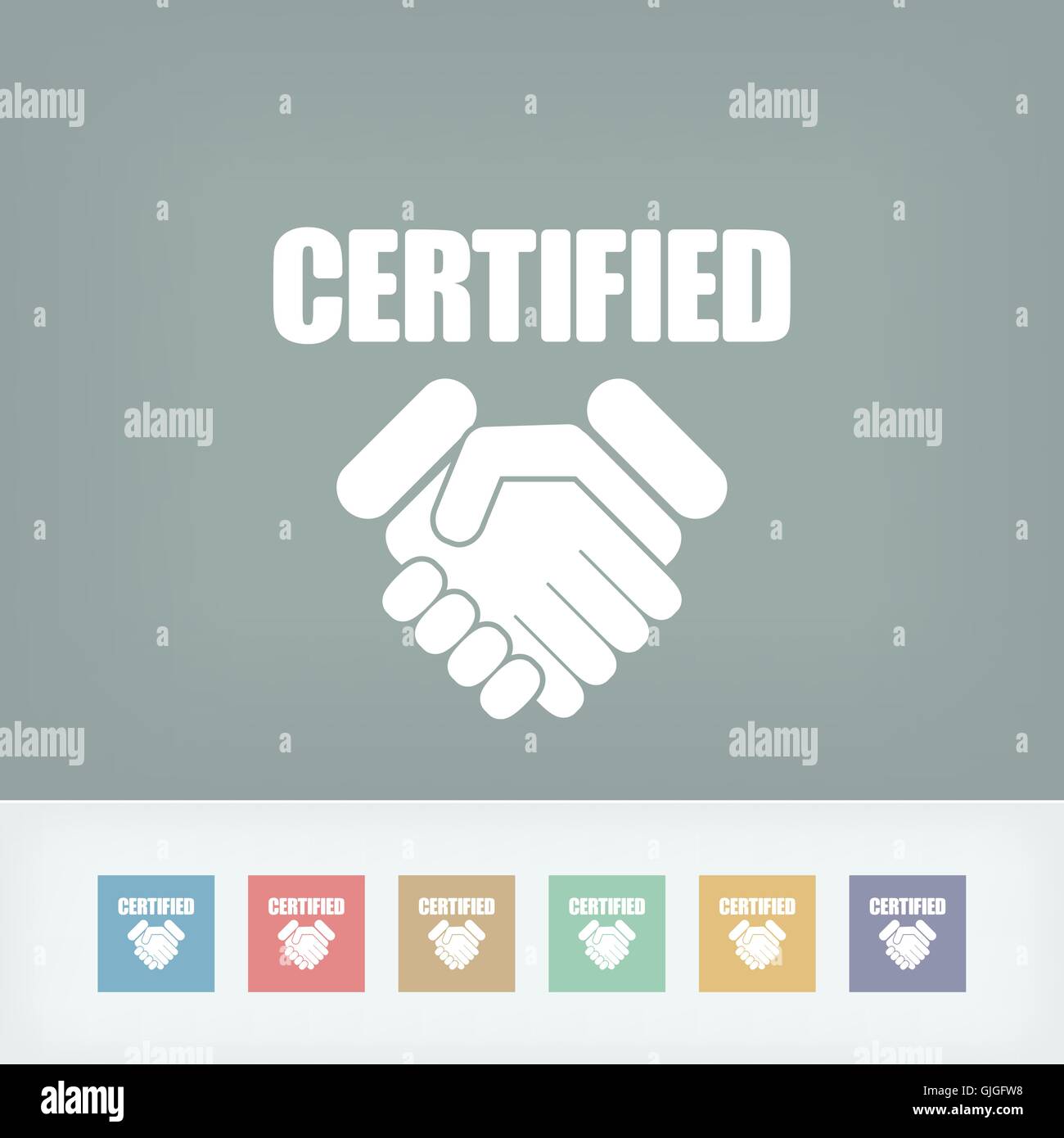 Certified concept icon Stock Vector Image & Art - Alamy