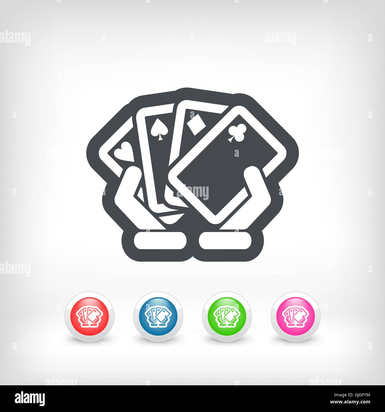 Poker game icon Stock Vector Image & Art - Alamy