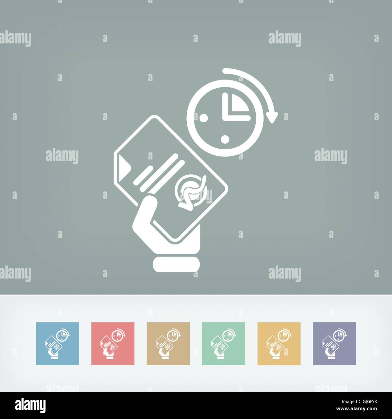 Time for the official document Stock Vector Image & Art - Alamy