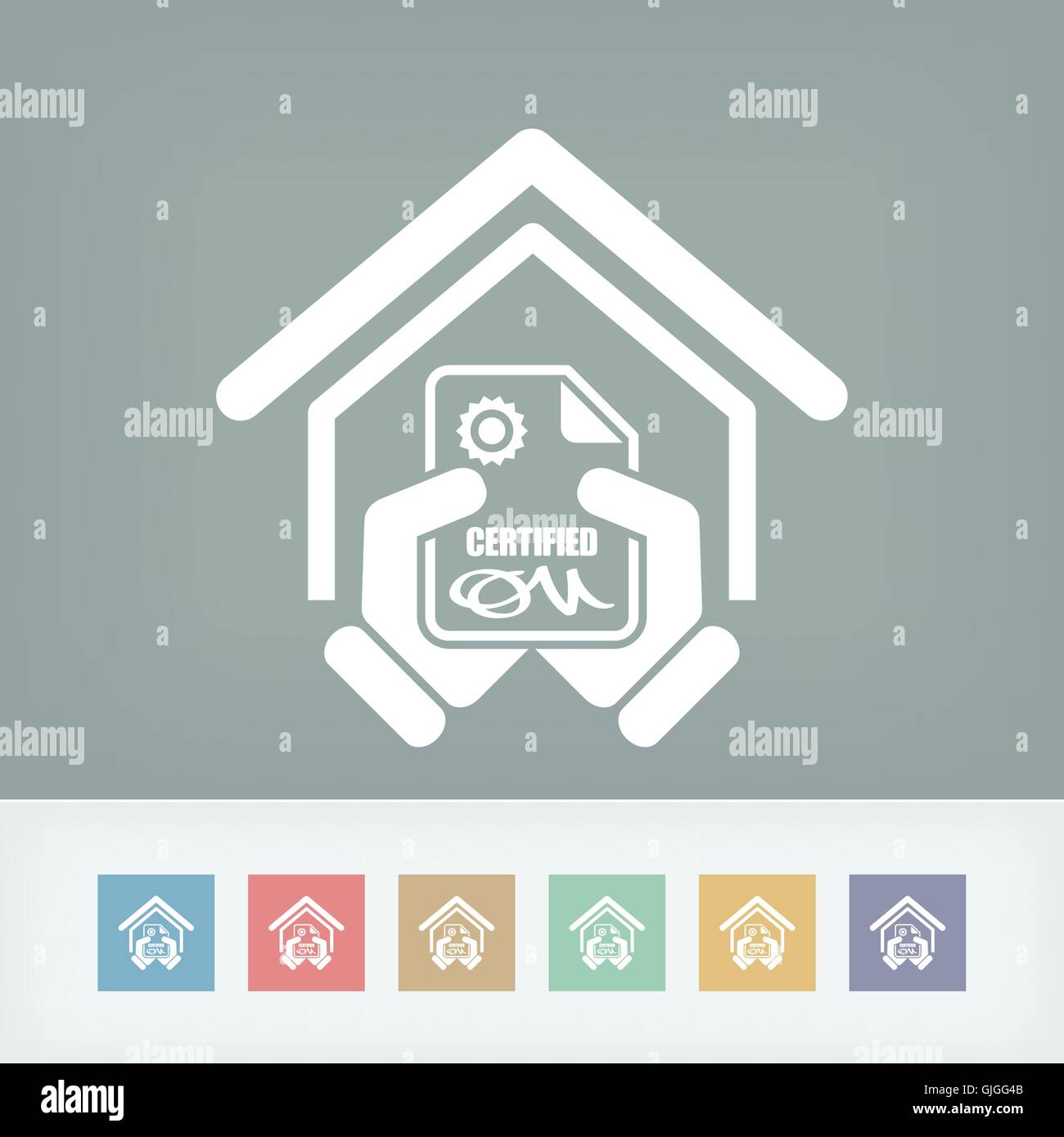 Certified building icon Stock Vector Image & Art - Alamy