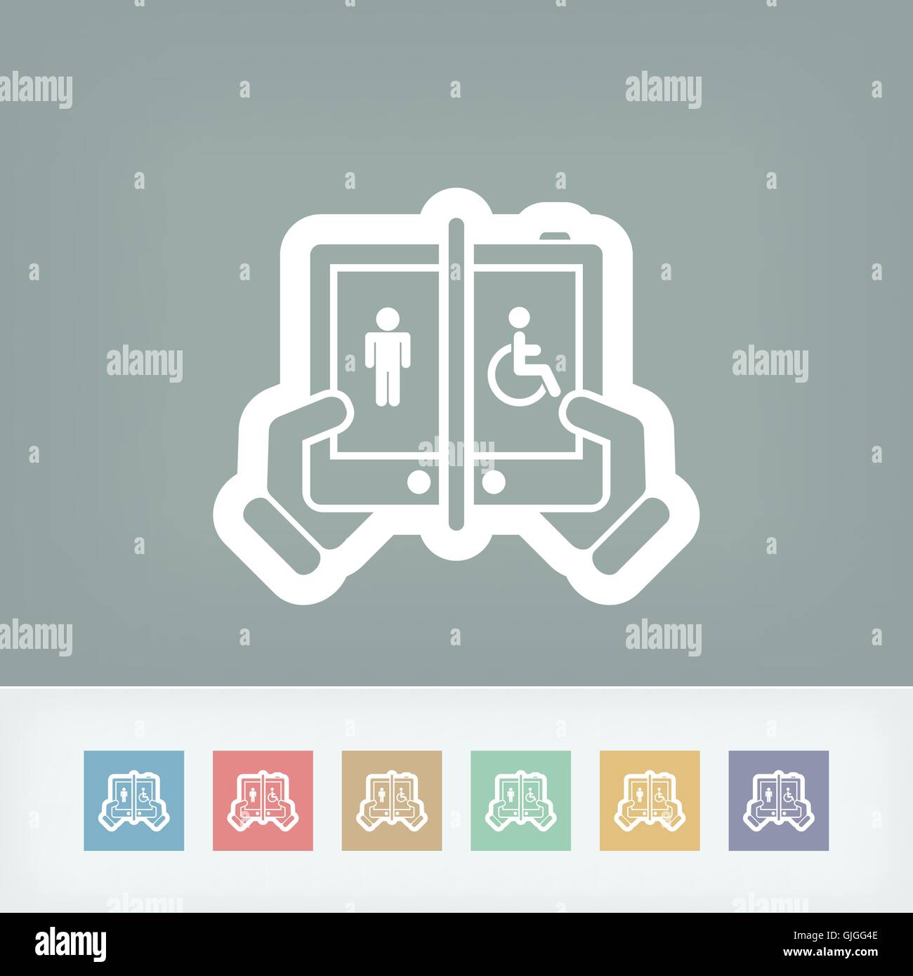 Disabled social network Stock Vector Image & Art - Alamy