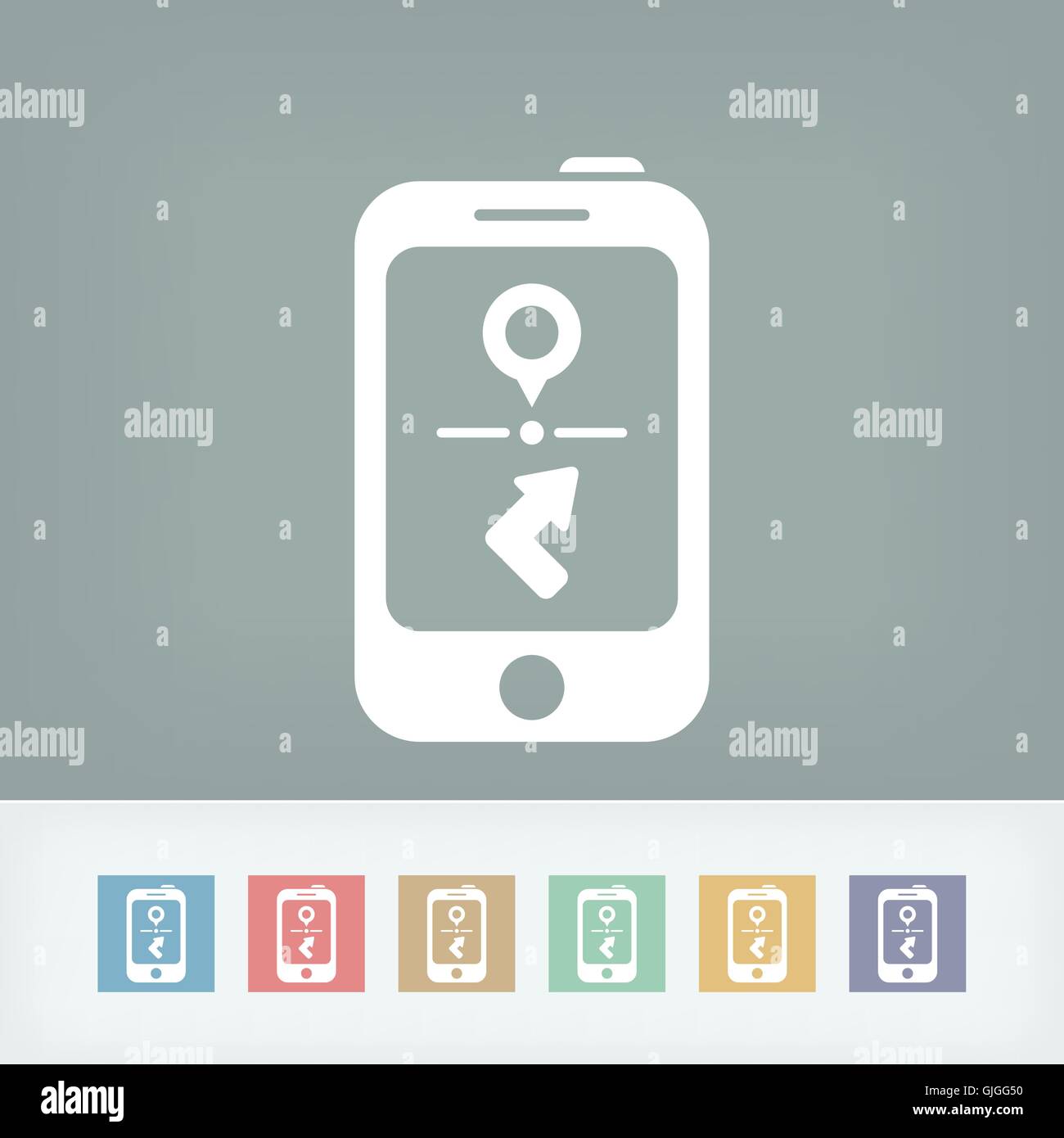 Phone navigation system Stock Vector Image & Art - Alamy