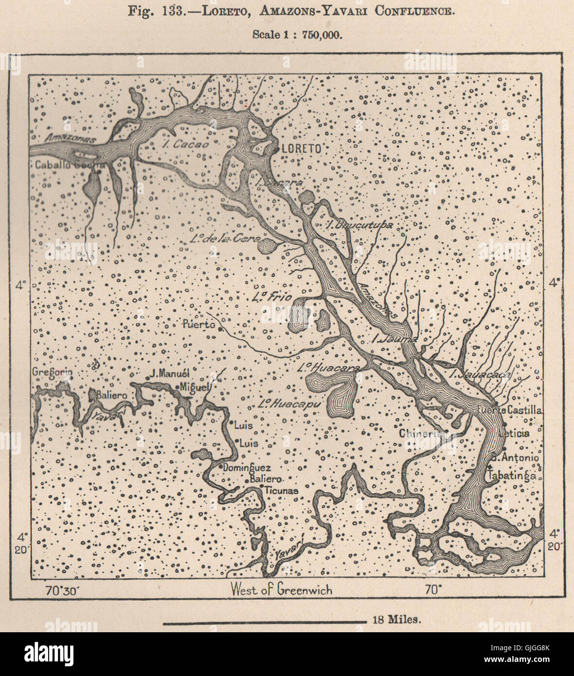 Map of loreto hi-res stock photography and images - Alamy