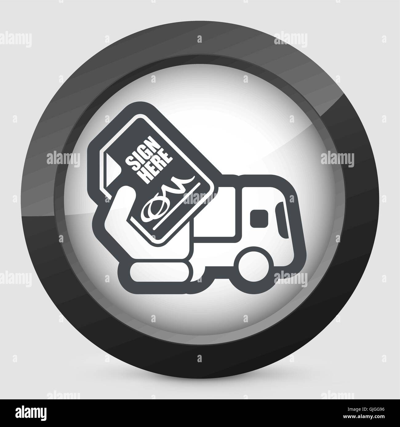 Delivery document sign Stock Vector Image & Art - Alamy