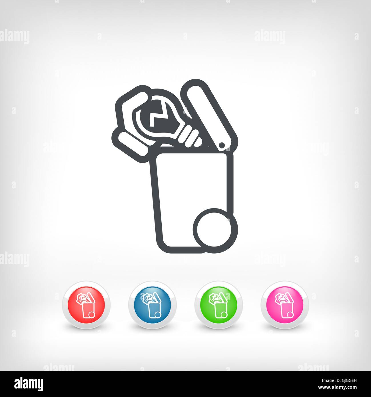 Separate waste collection icon Stock Vector Image & Art - Alamy