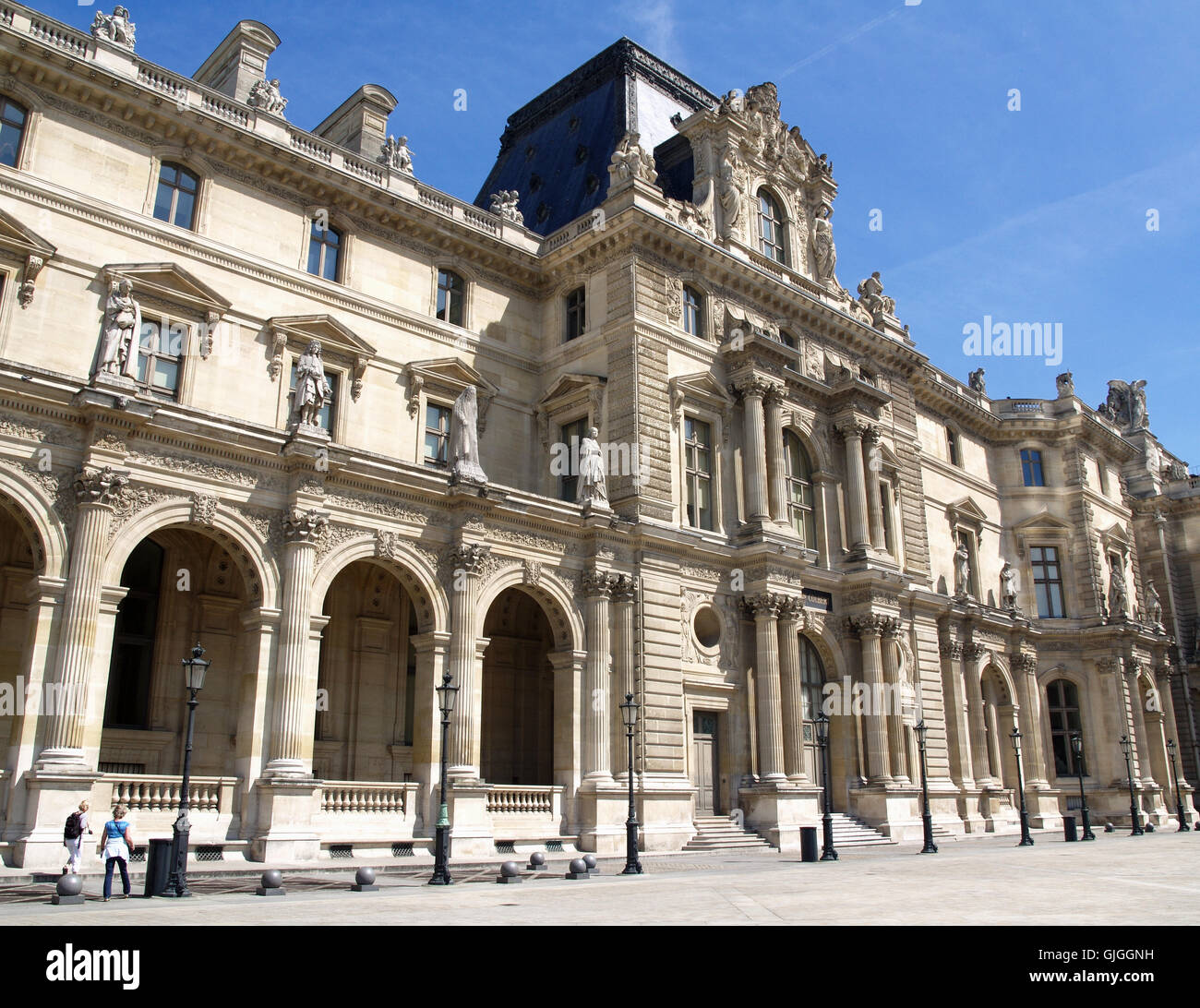 Pavilion Sully at the Louvre Museum & Art Gallery, Paris, France Stock ...