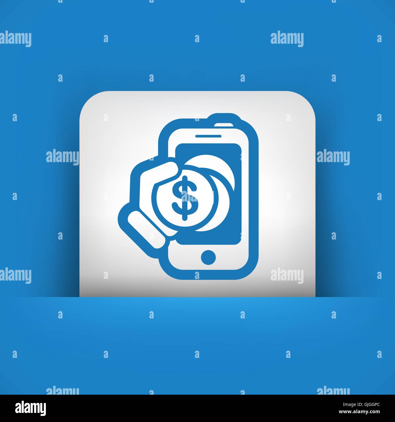 Smartphone money icon Stock Vector Image & Art - Alamy