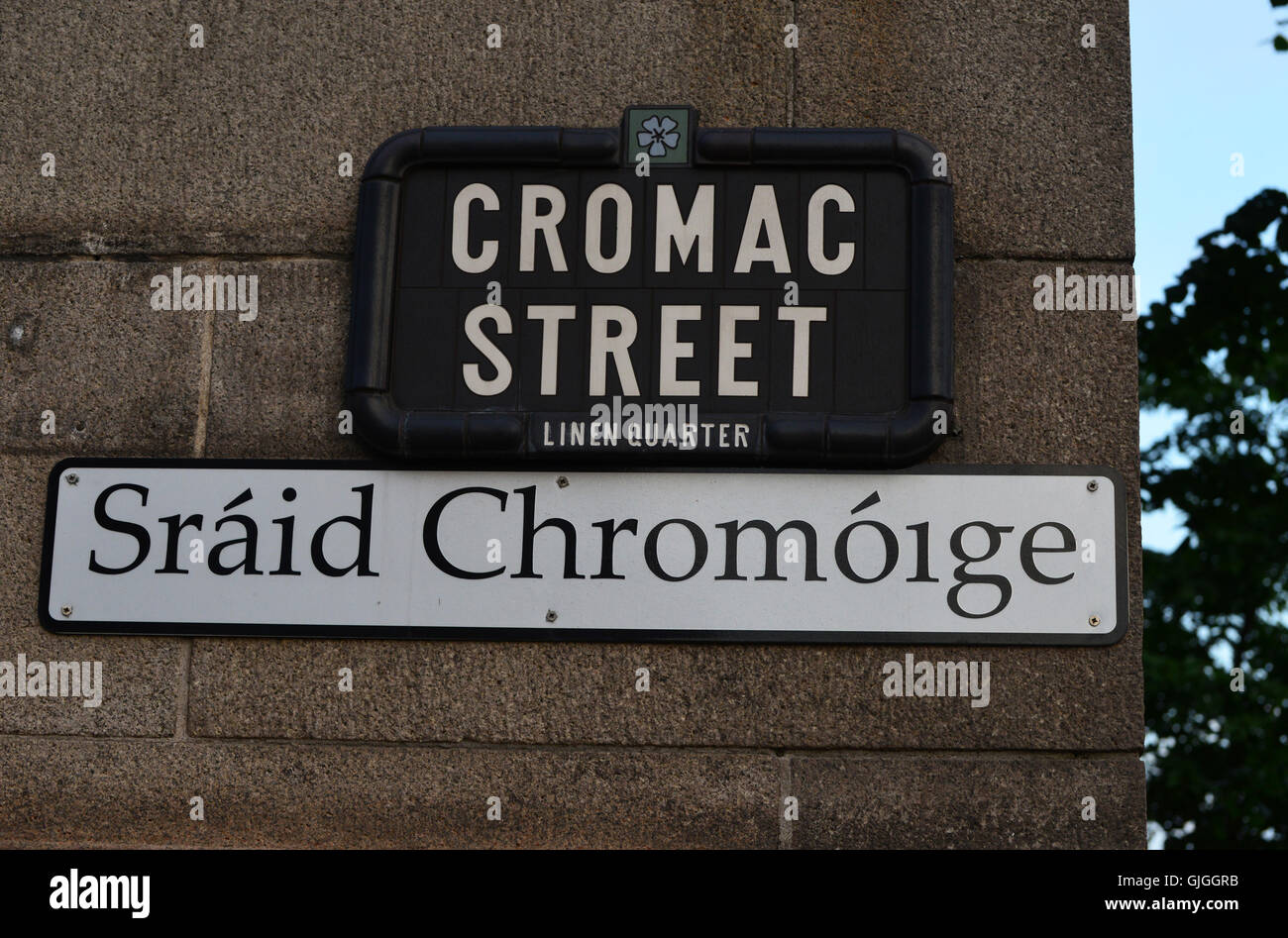 Cromac Street sign, Belfast Stock Photo - Alamy