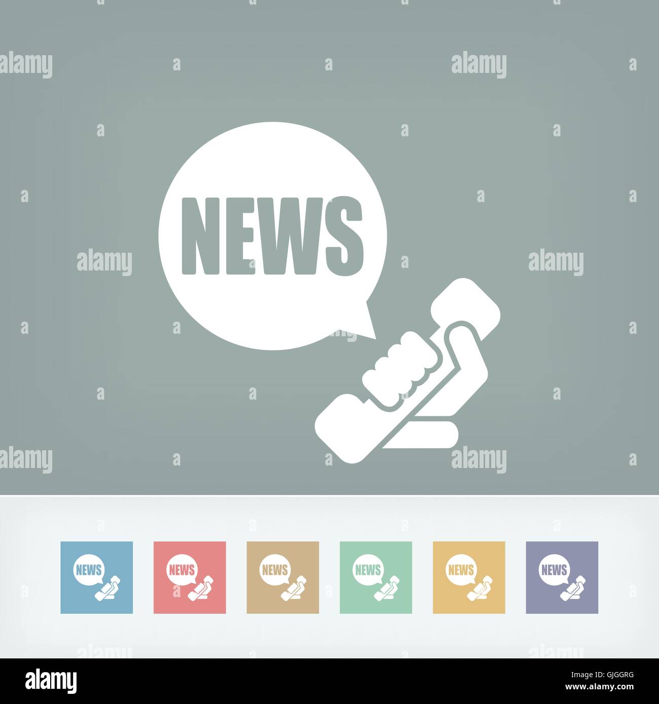 Phone news icon Stock Vector Image & Art - Alamy