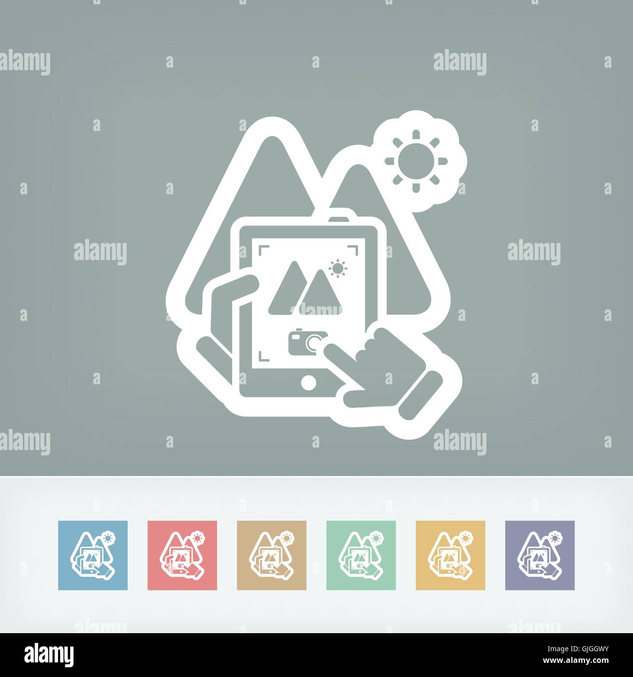 Landscape phone photo Stock Vector Images - Alamy