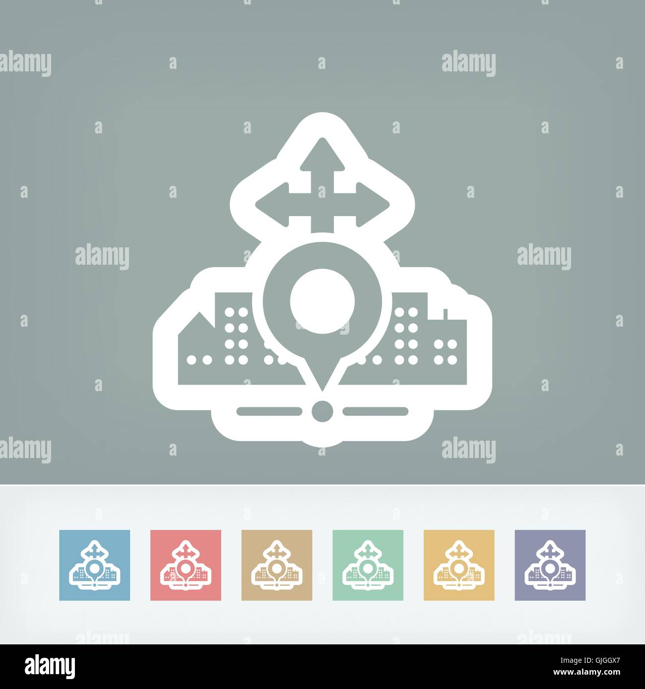 City map icon Stock Vector Image & Art - Alamy