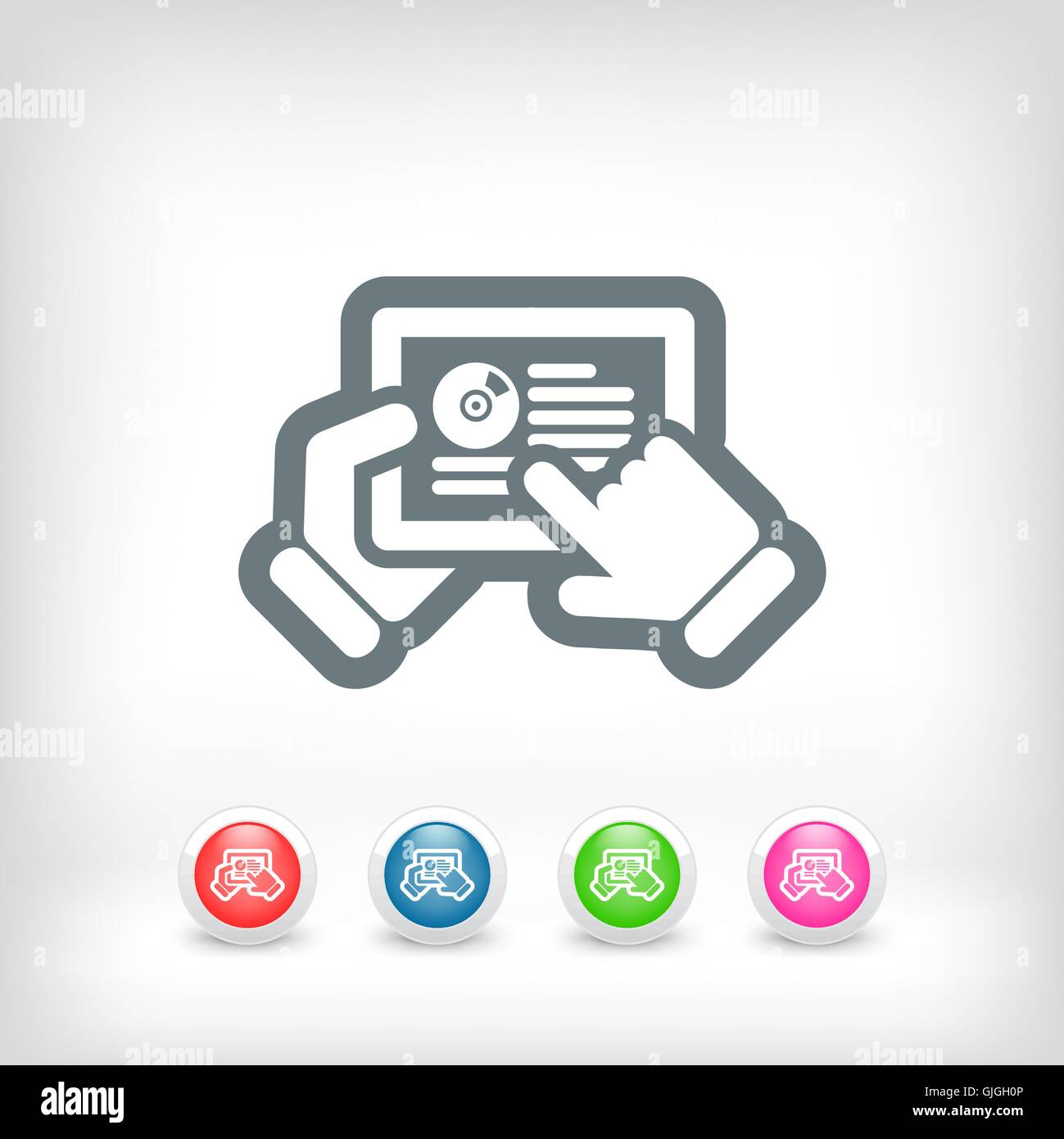 Tablet music icon Stock Vector Image & Art - Alamy