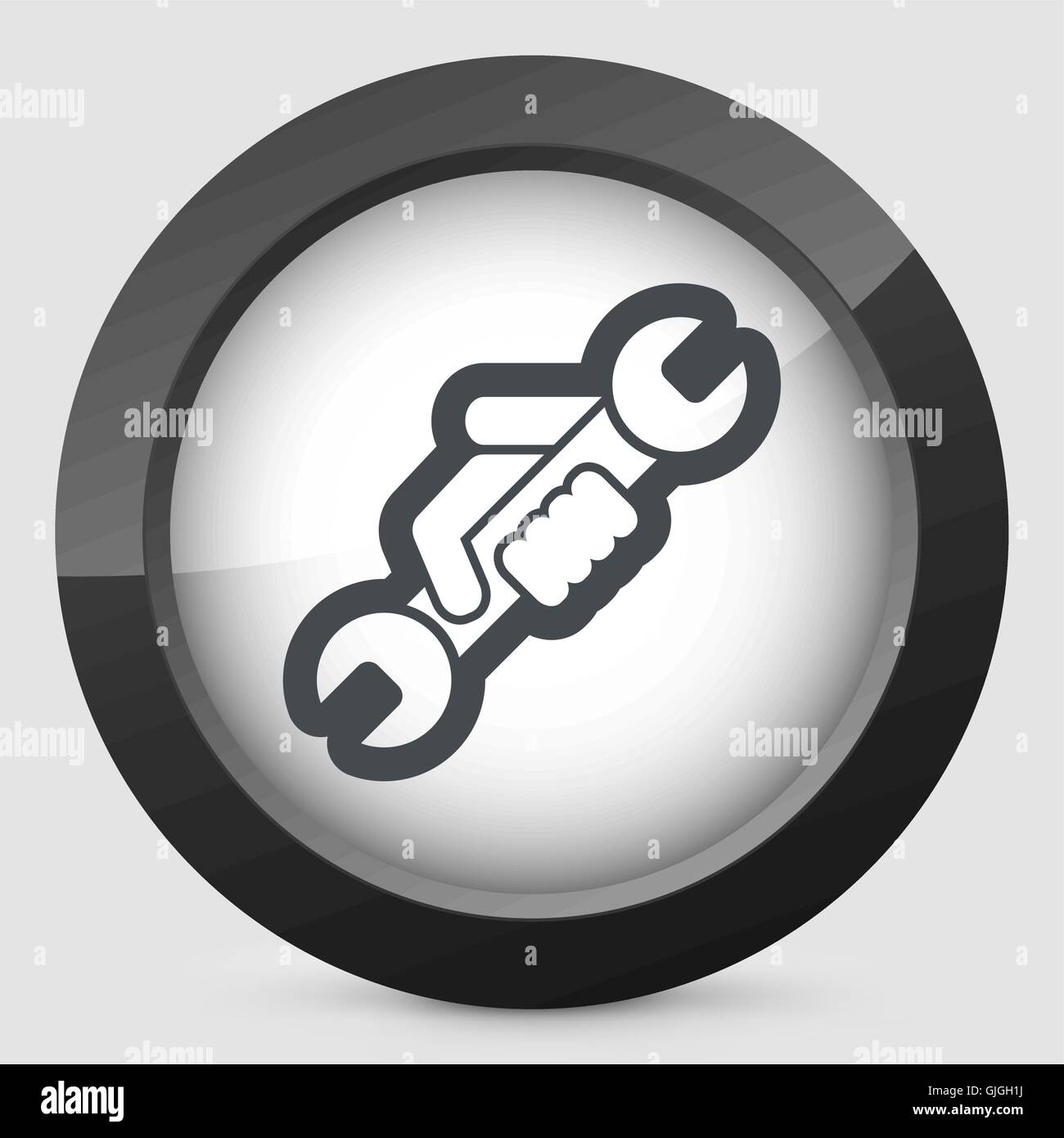Wrench symbol icon Stock Vector Image & Art - Alamy