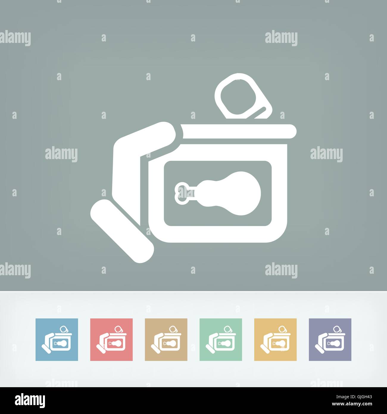 Concept canned food Stock Vector Images - Alamy