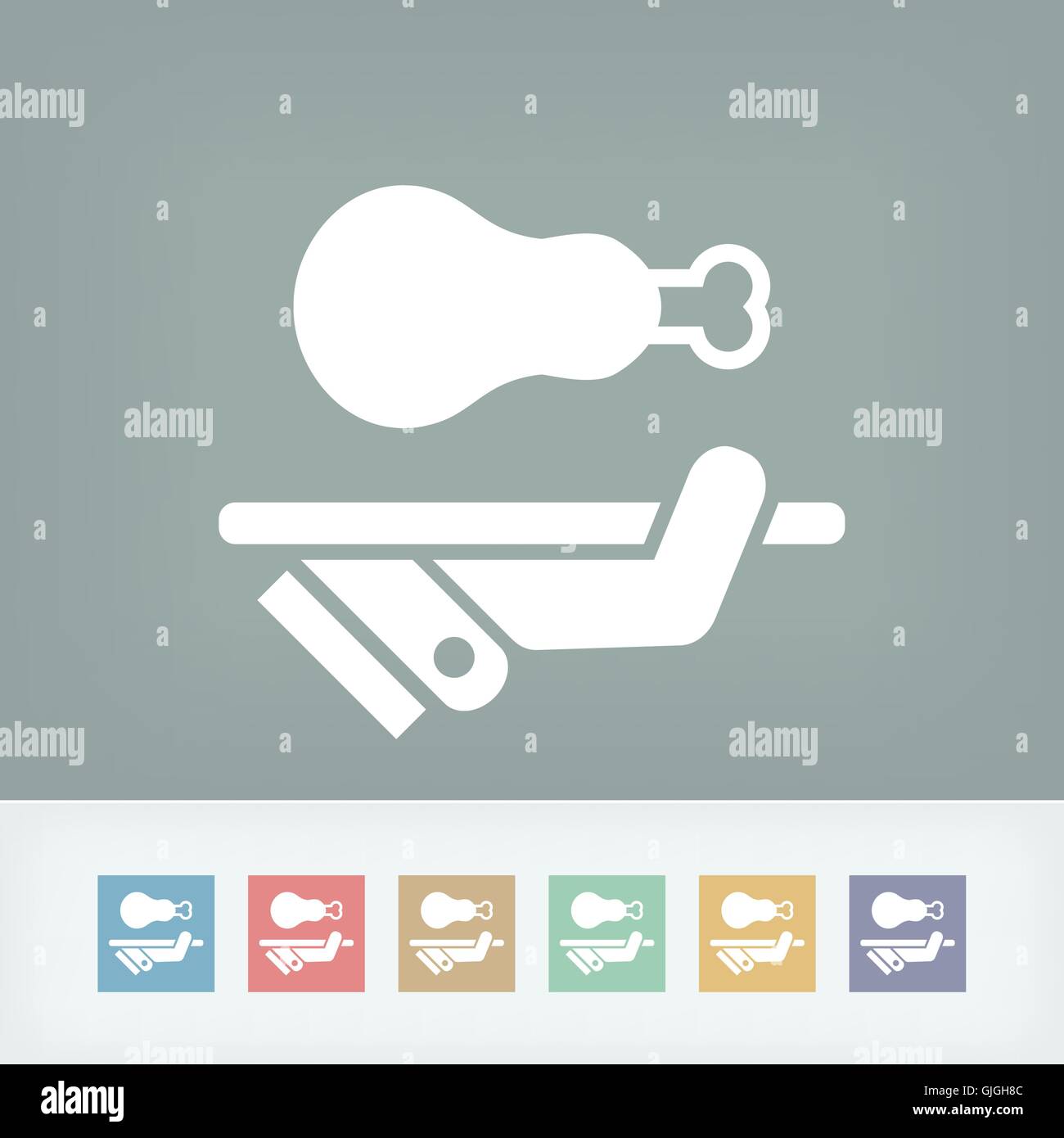 Meat icon Stock Vector Images - Alamy