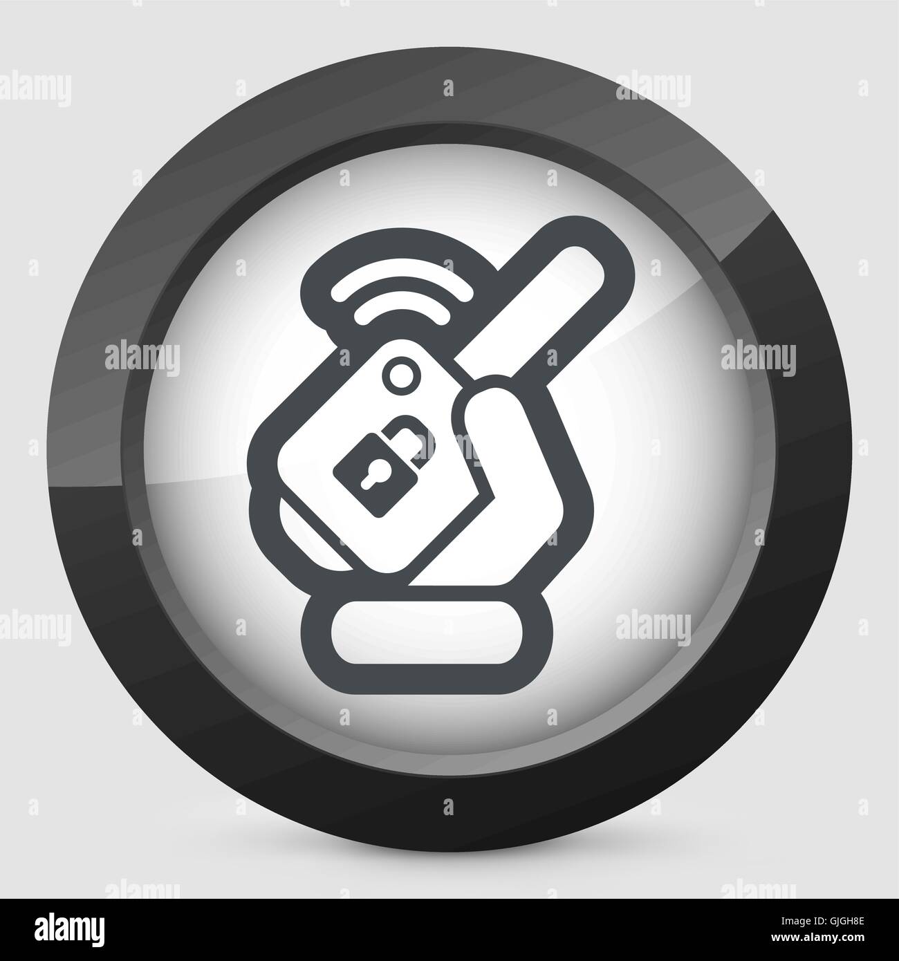 Key press lock Stock Vector Images - Alamy