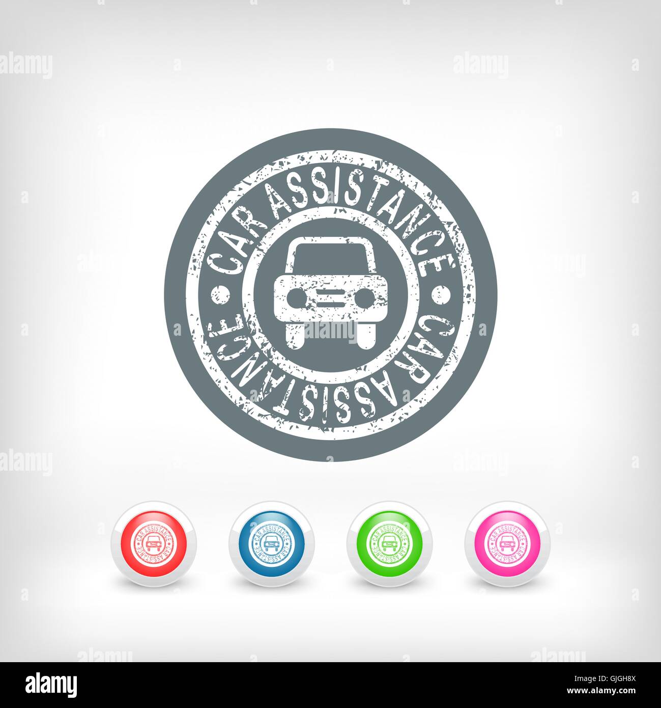 Car assistance print Stock Vector Image & Art - Alamy
