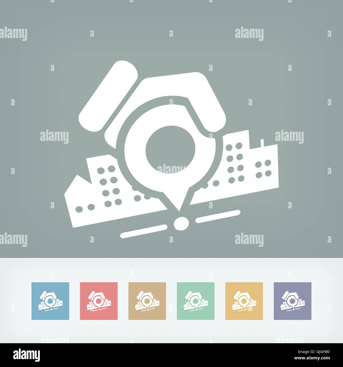 City map icon Stock Vector Image & Art - Alamy