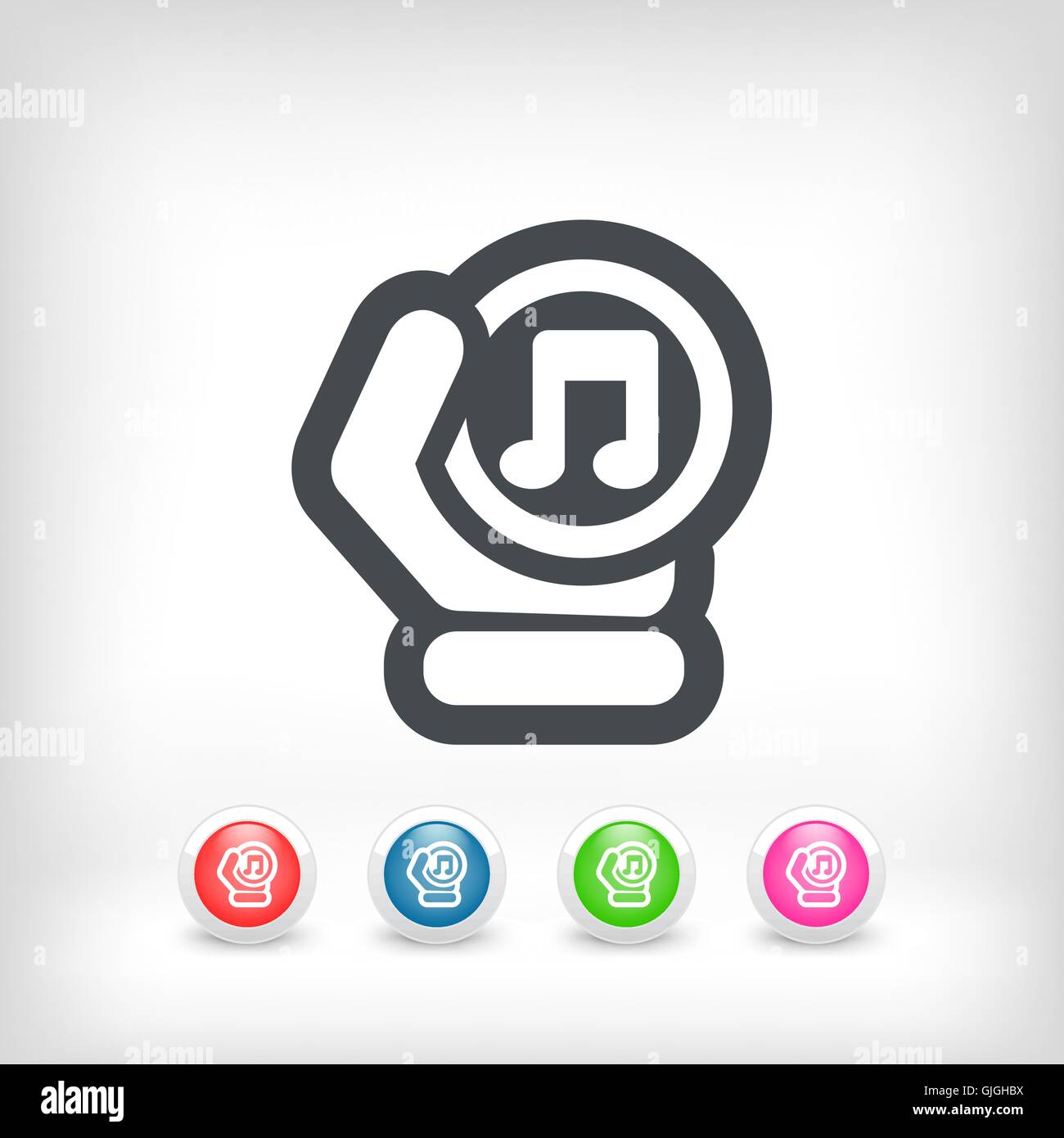 Musical note icon Stock Vector Image & Art - Alamy