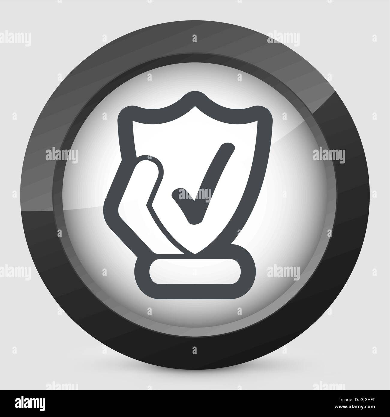 Protection shield icon Stock Vector Image & Art - Alamy